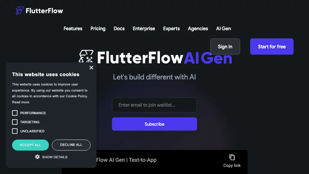 FlutterFlow AI Gen - LookAITools
