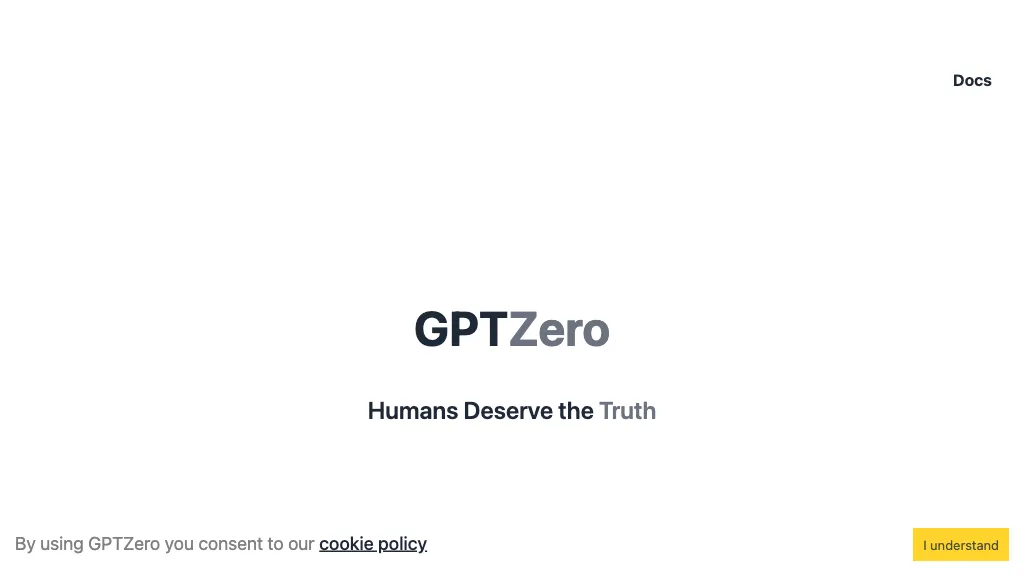 GPT Zero - LookAITools