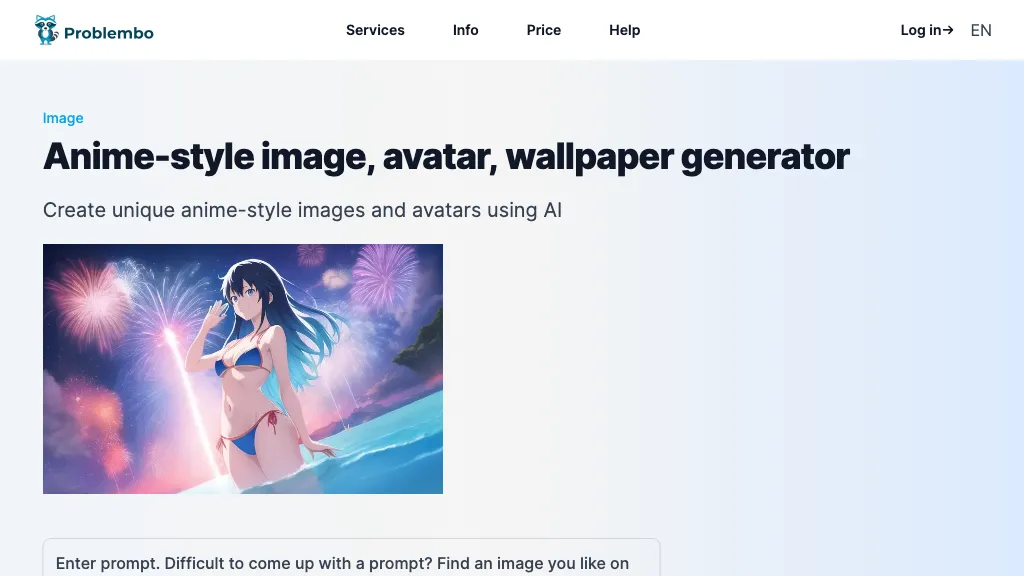 Problembo Anime Generator - LookAITools