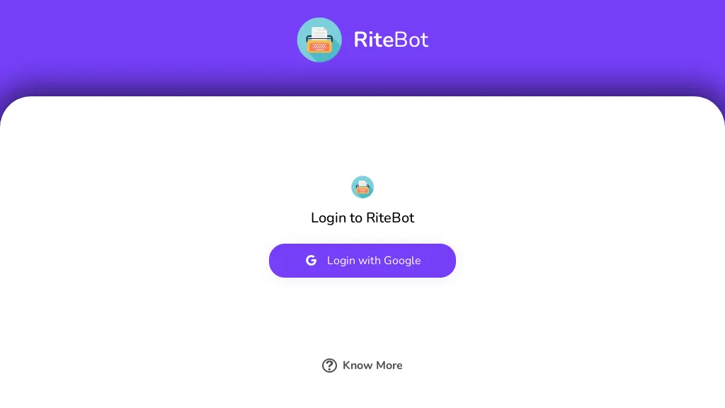 RiteBot - SEO + GPT - LookAITools