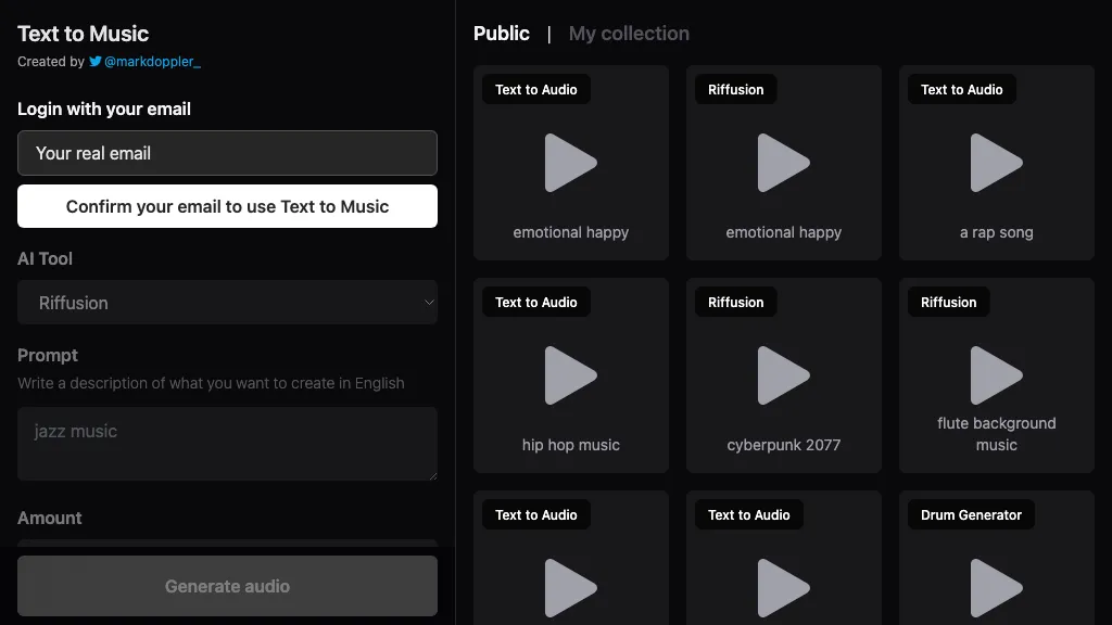 Texttomusic - LookAITools